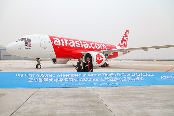 First A320neo assembled in Tianjin delivered to Air Asia | Airbus